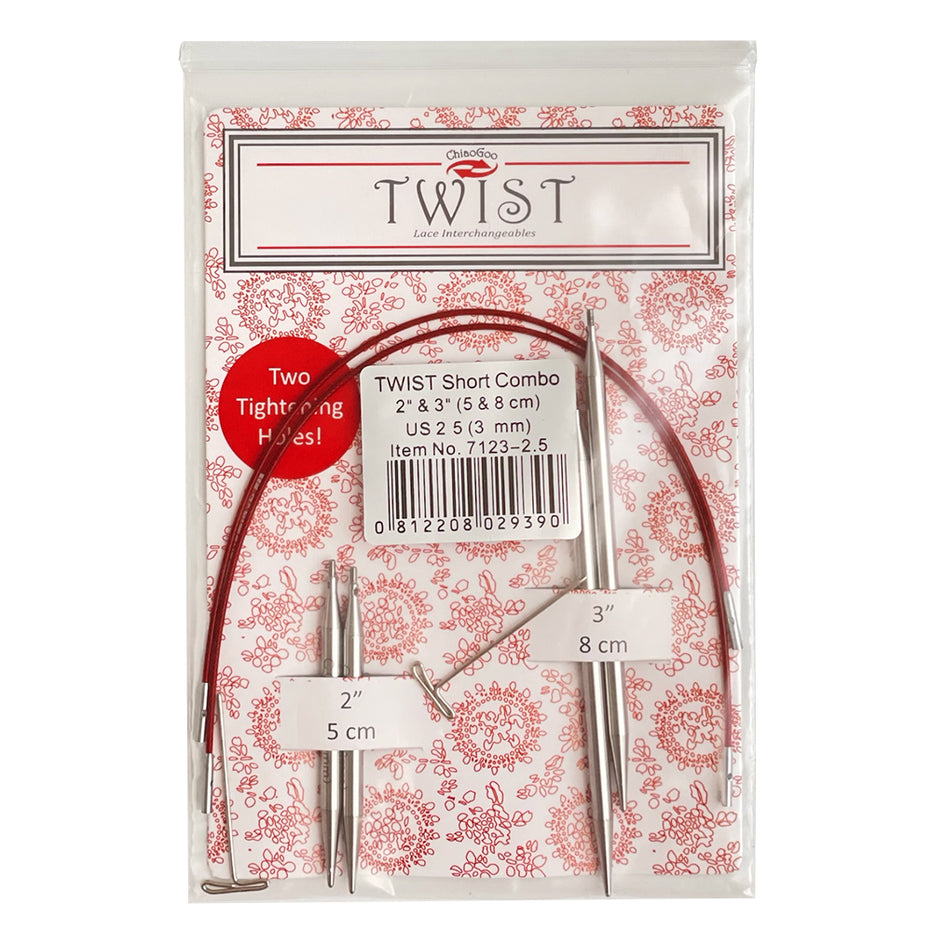 ChiaoGoo Twist Stainless Steel Short Combo – Blackwattle Yarn and Fibre