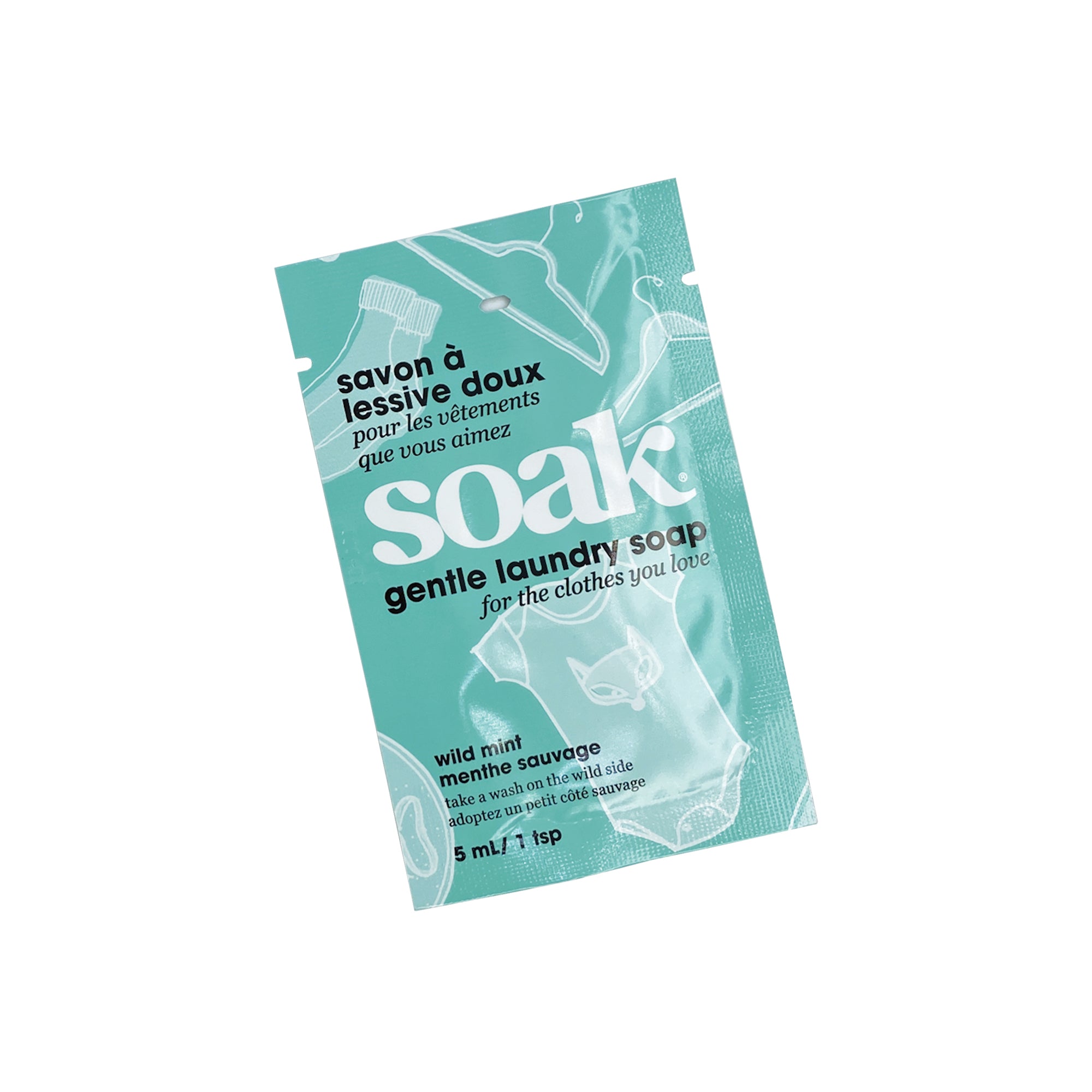 Soak Wash - Mini Sachet Wild Mint – Blackwattle Yarn and Fibre